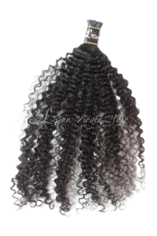 Award-Winning 4A-4B Kinky Curly I-Tips | Micro-Link Extensions – SL Raw ...
